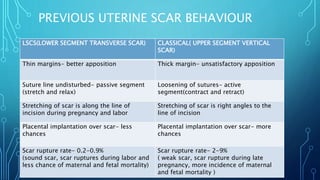 Pregnancy with previous cesarean section | PPTX