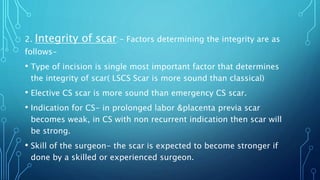 Pregnancy with previous cesarean section | PPTX