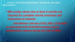 Pregnancy with previous cesarean section | PPTX