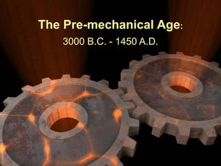 1 premech mech_age | PPT