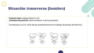 Presentación podálica y transversa y mecanismo de parto | PPTX