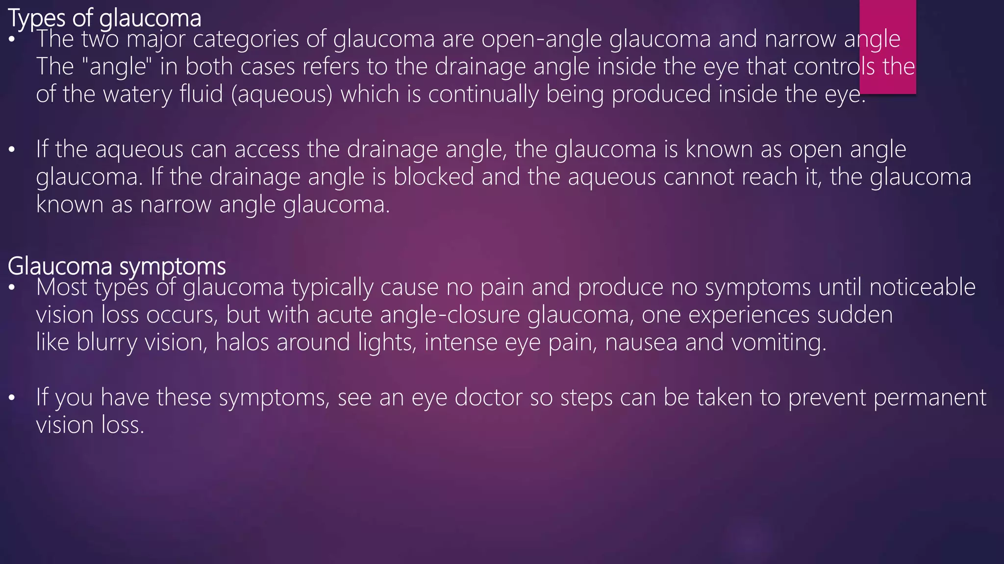 Glaucoma | PPTX