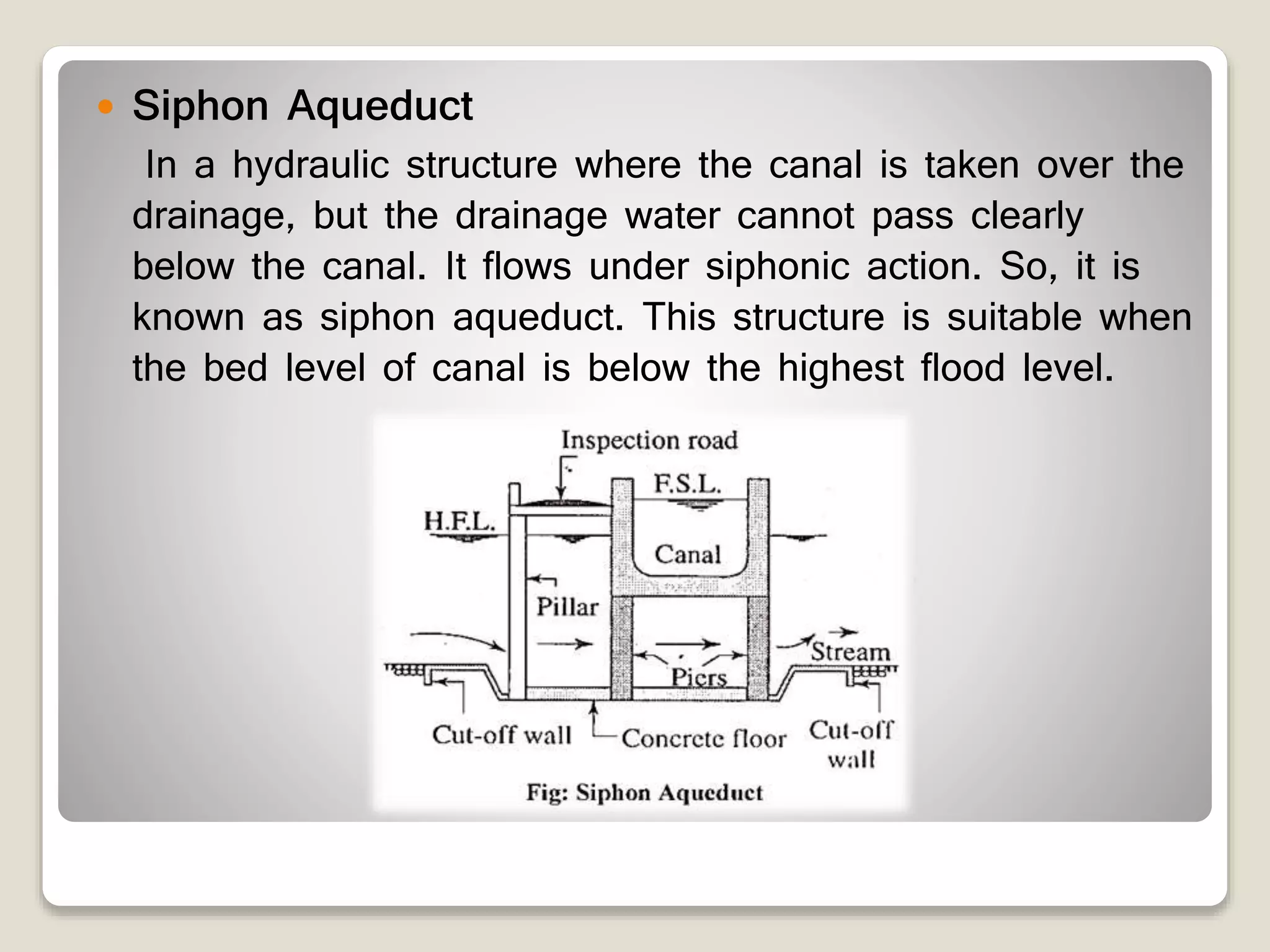 presentation : cross drainage work | PPTX