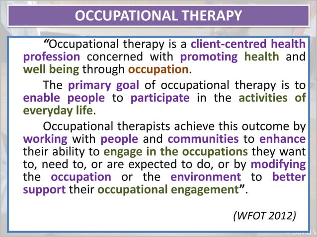 THerapeutic skills in Occupational Therapy | PPTX