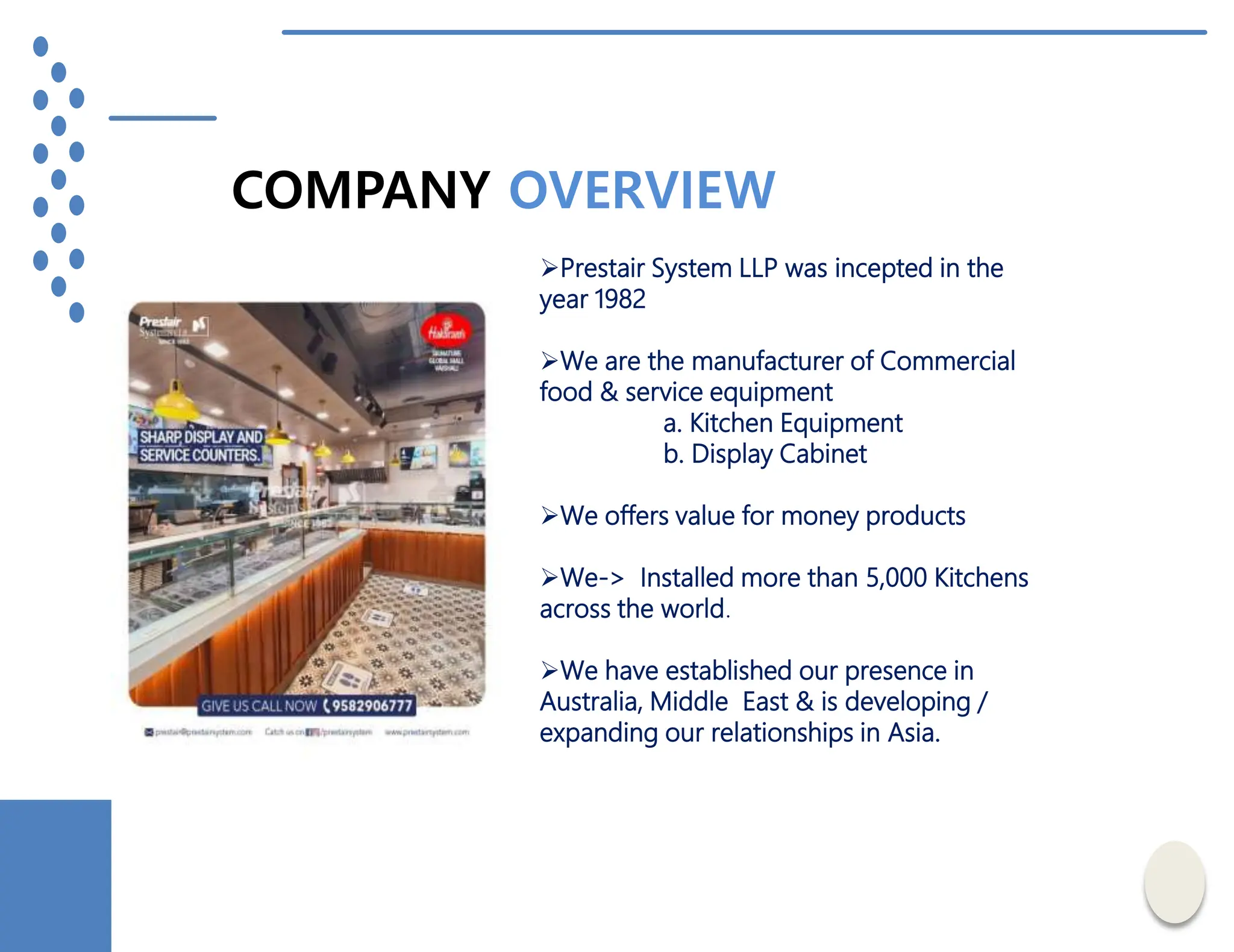 PRESTAIR MANUFACTURER OF DISPLAY COUNTER | PDF