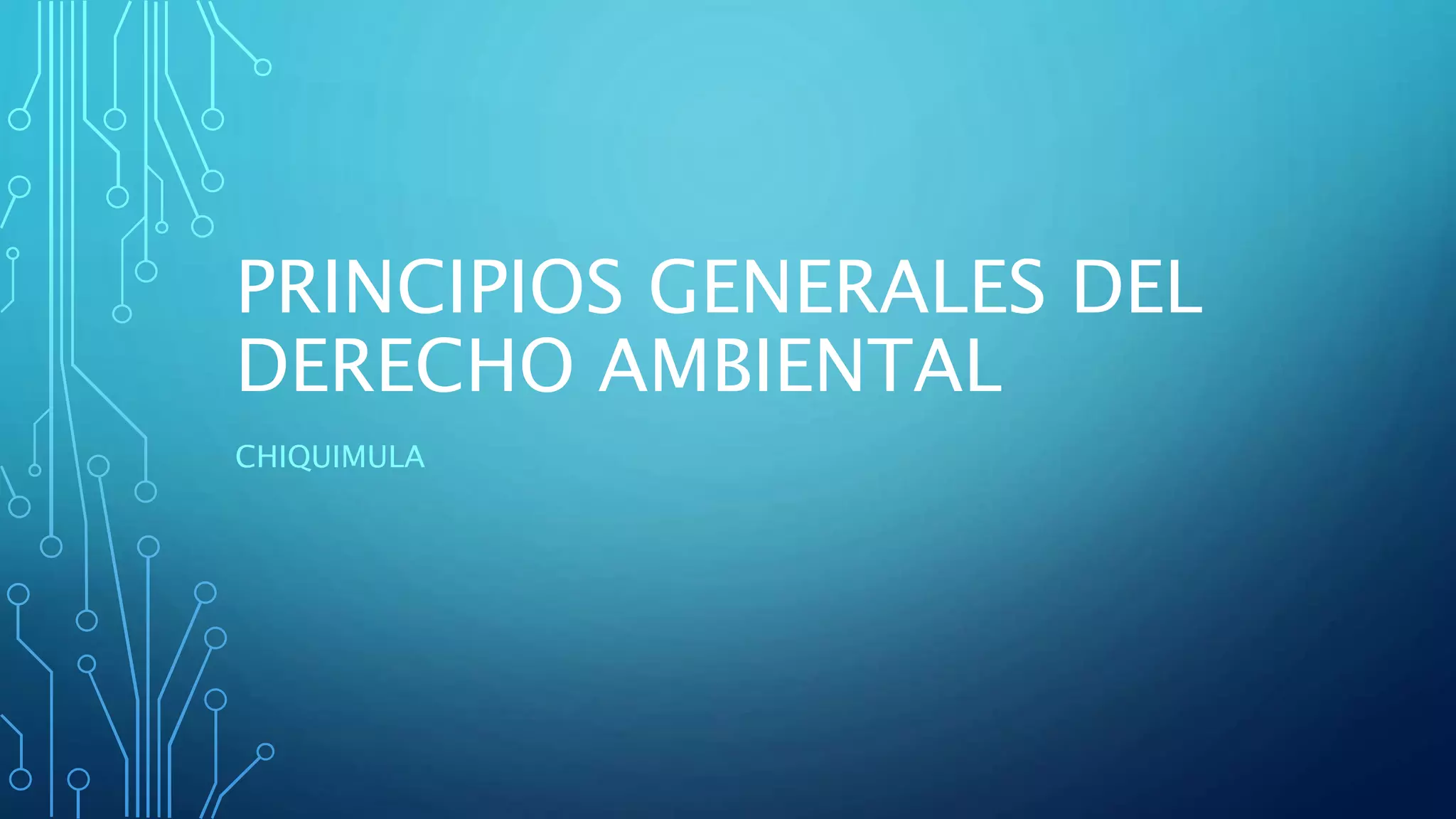Principios del derecho ambiental | PPT