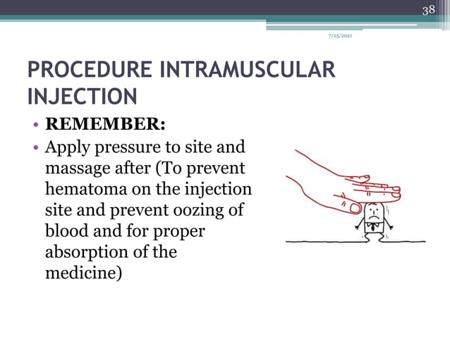 Principle in administration of medication via injection | PPTX