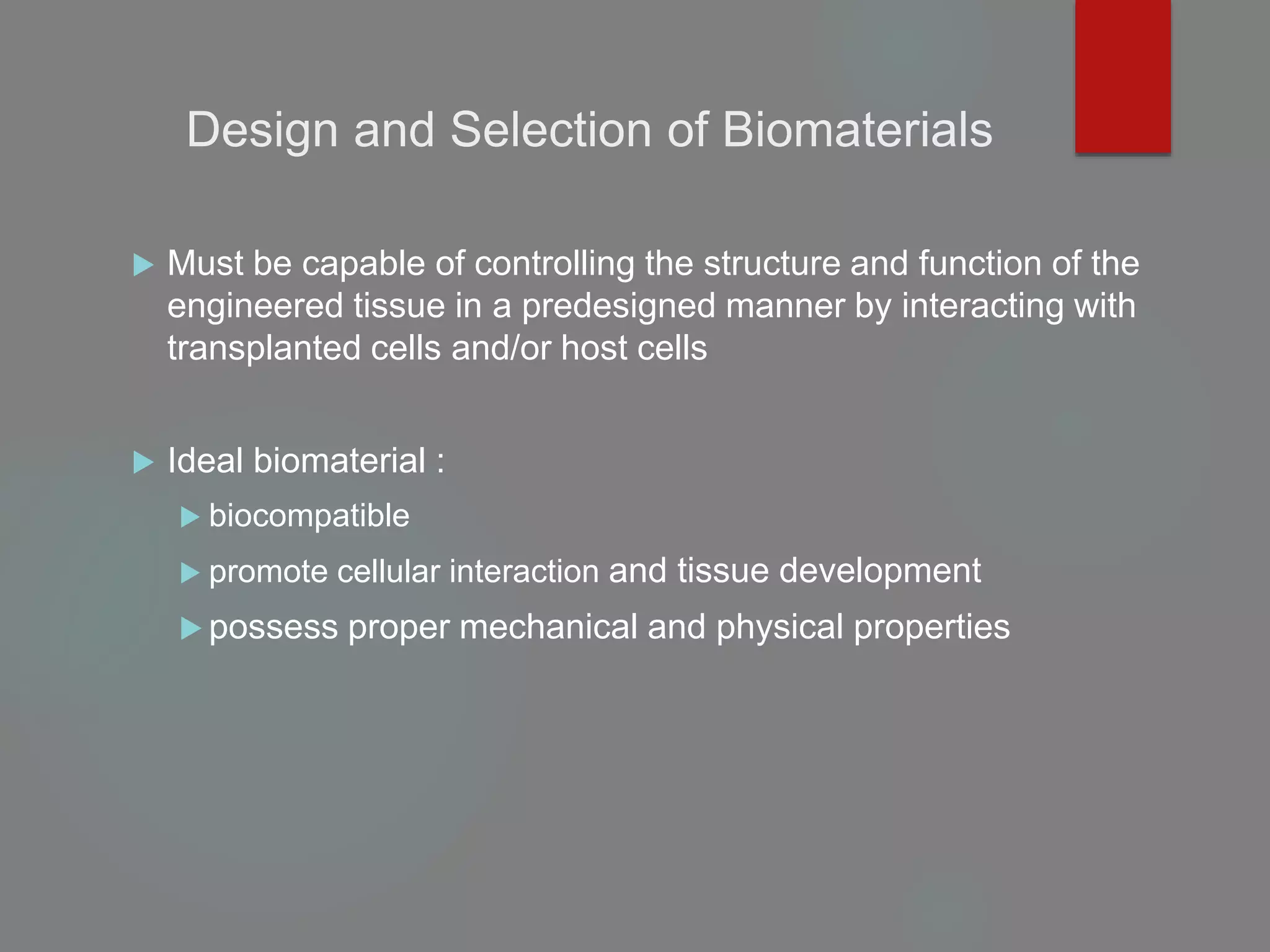 #1 principles of tissue engineering | PPTX