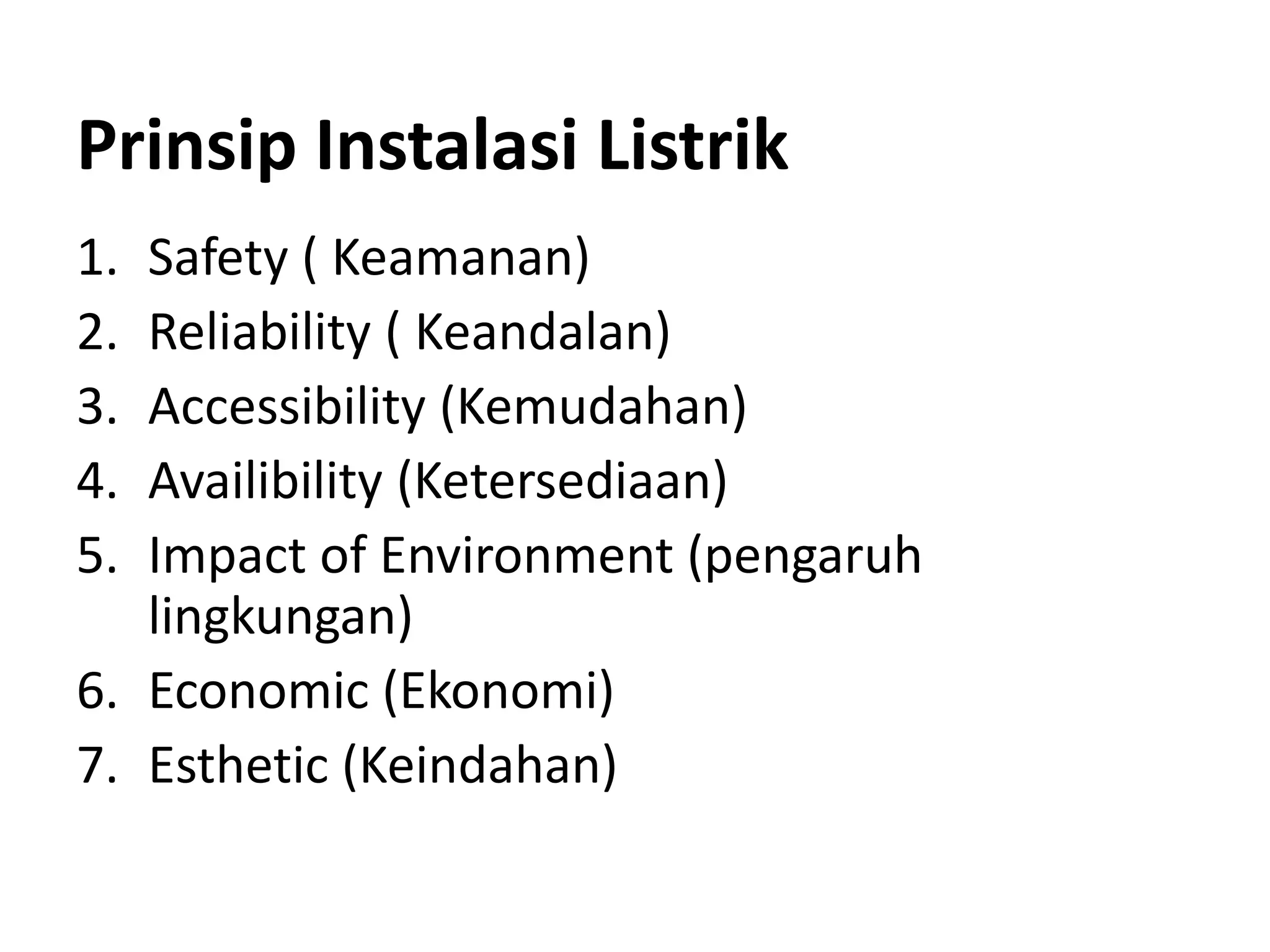 1 Prinsip Dasar Teknik Instalasi Listrik | PPTX