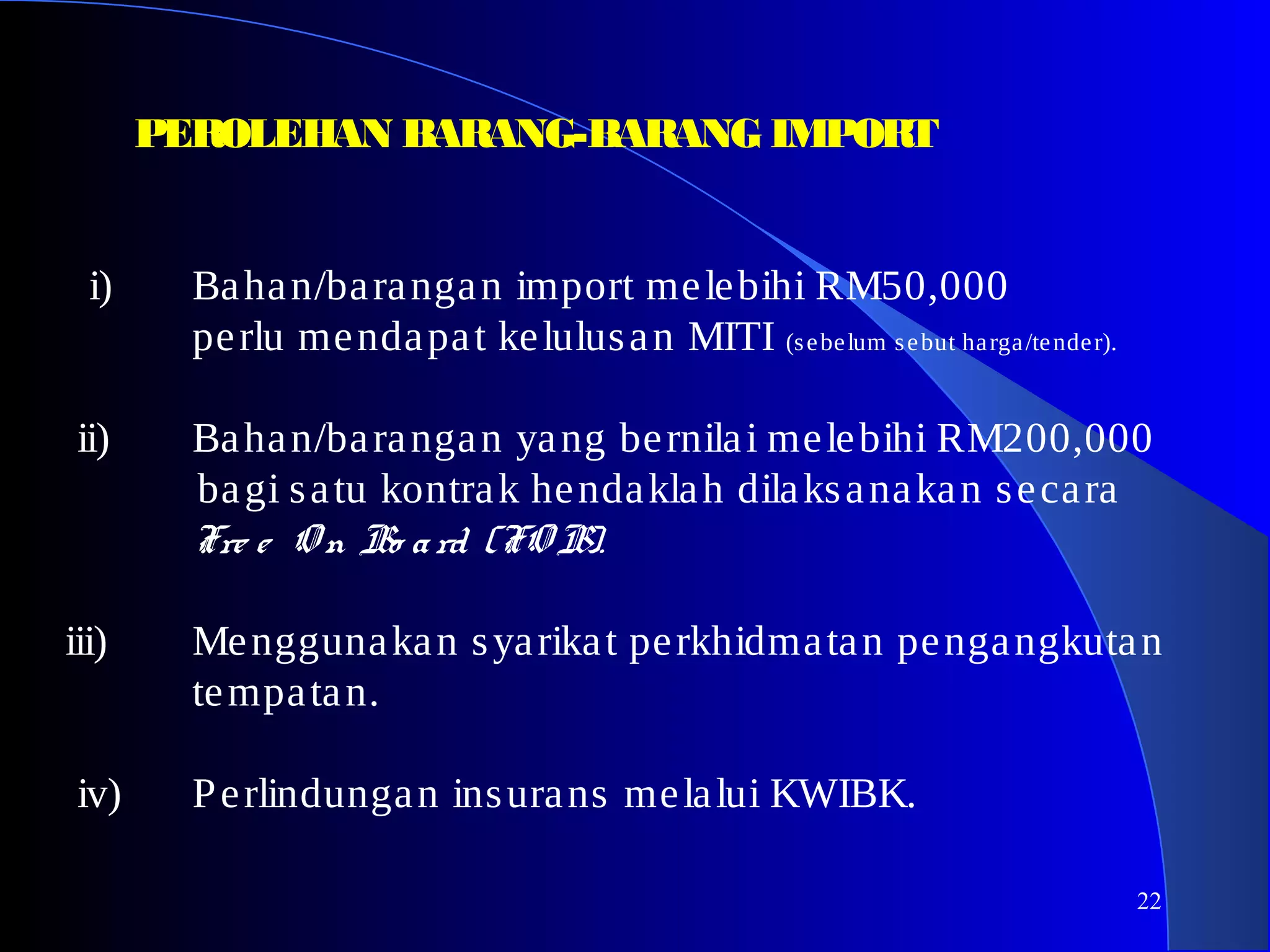 Prinsip, Objektif dan Dasar Perolehan | PPT