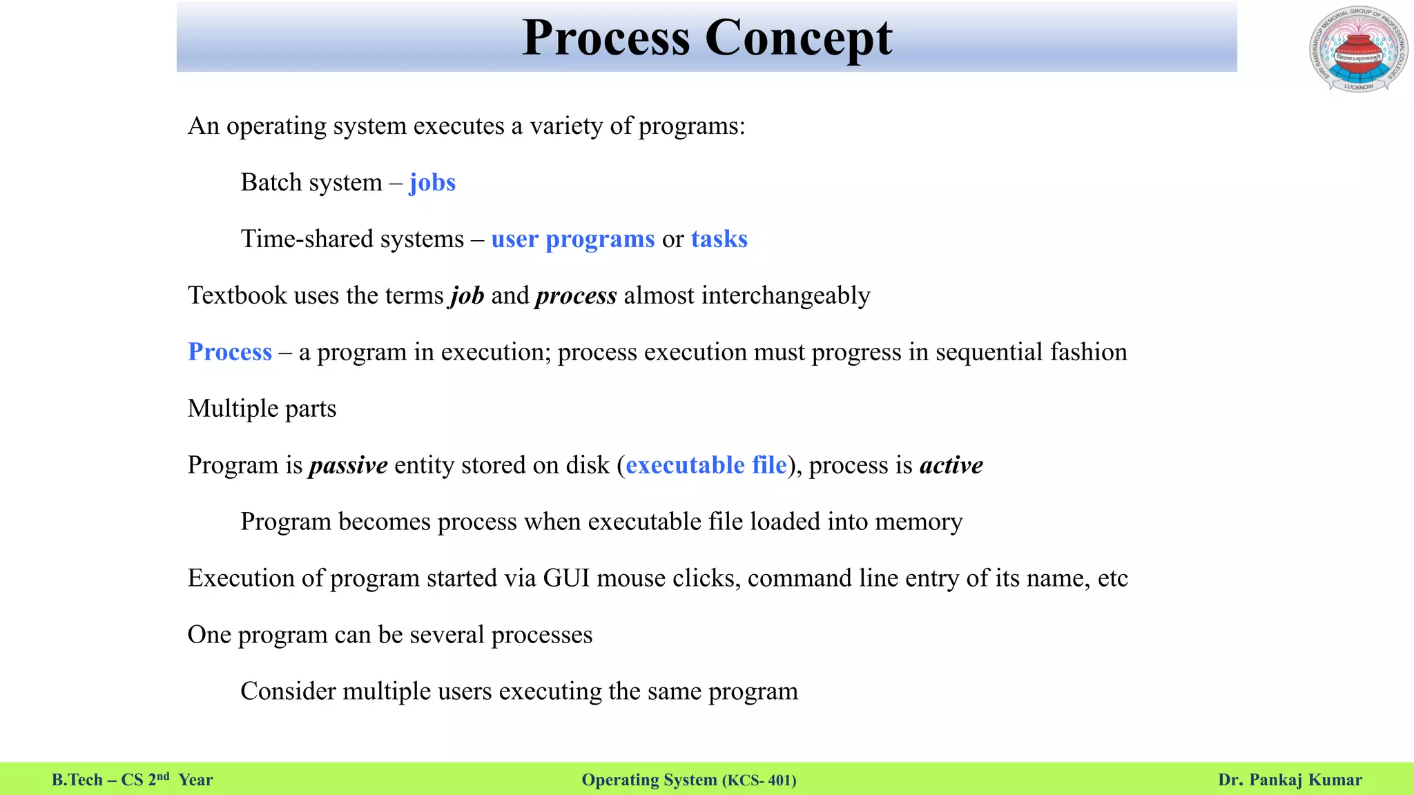 Operating System: process | PPT