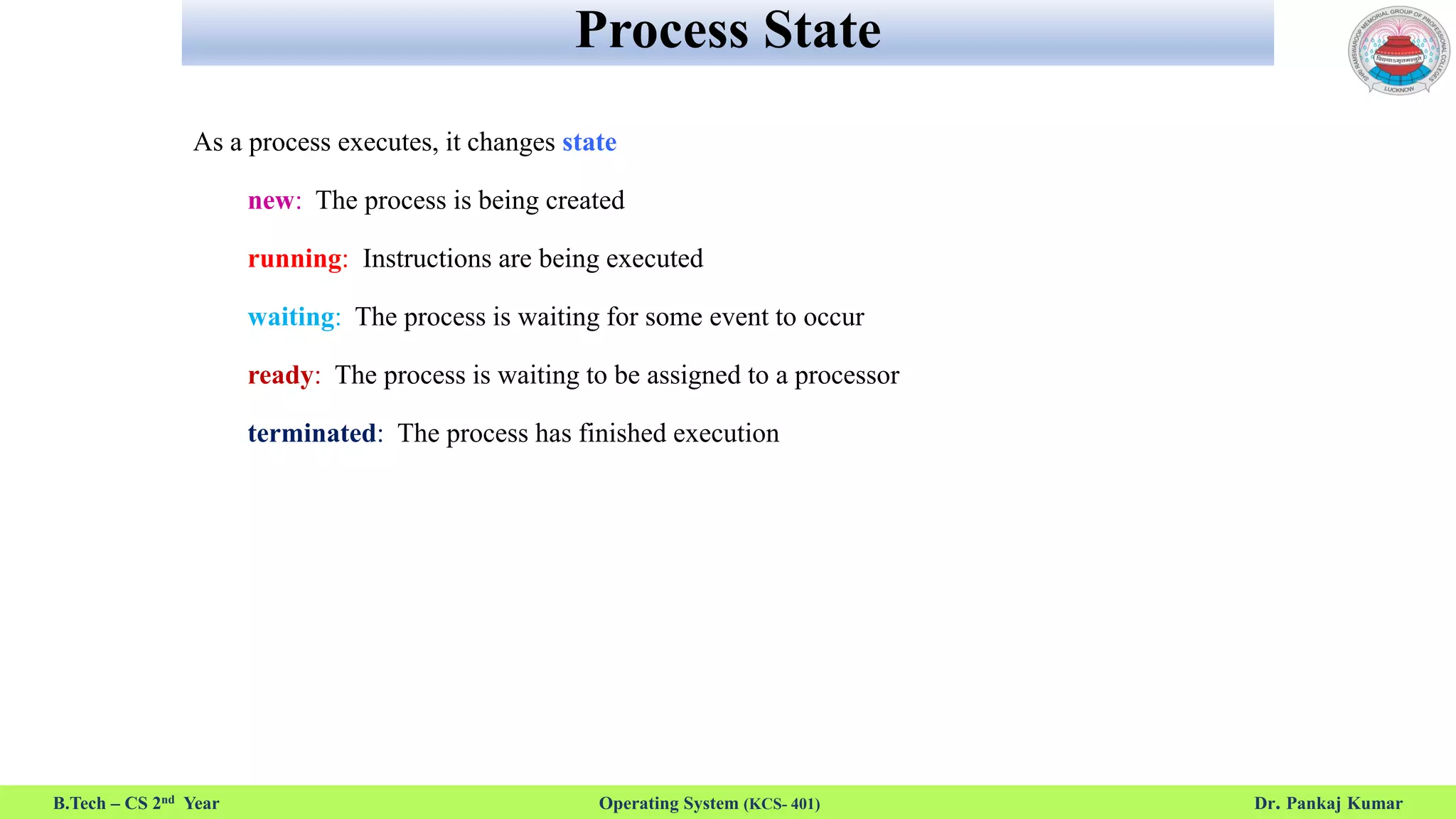 Operating System: process | PPT