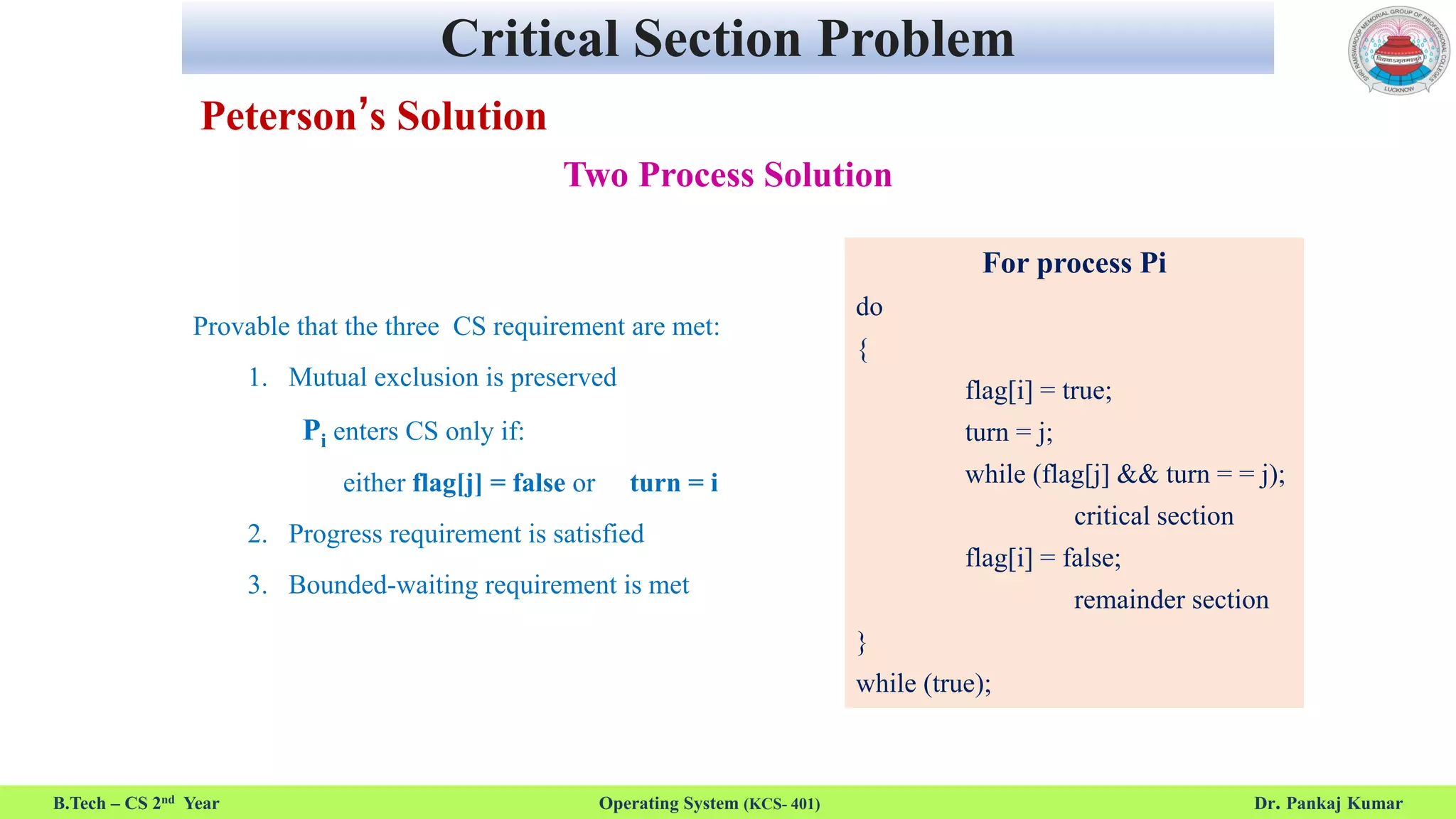 Operating System: Process and synchronization | PDF