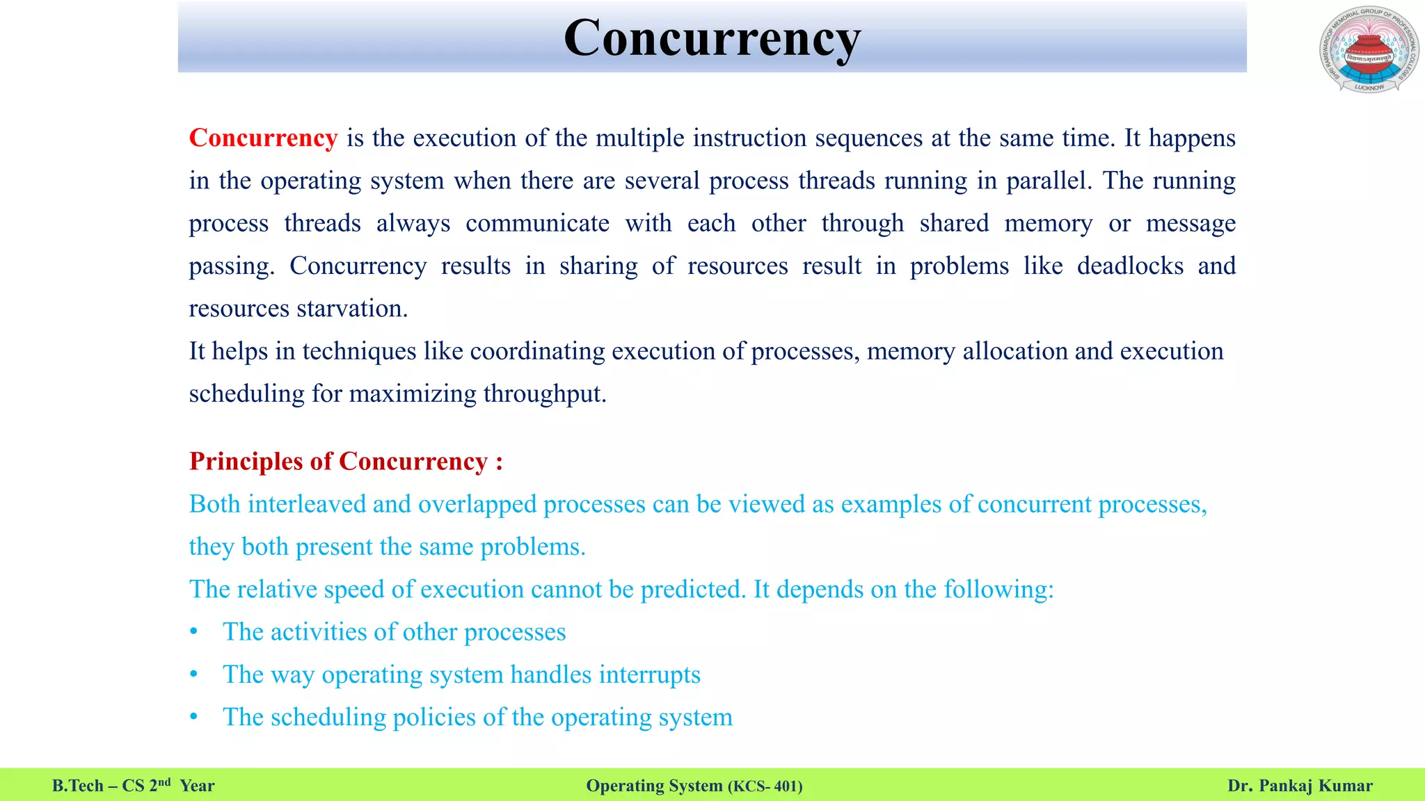 Operating System: Process and synchronization | PDF