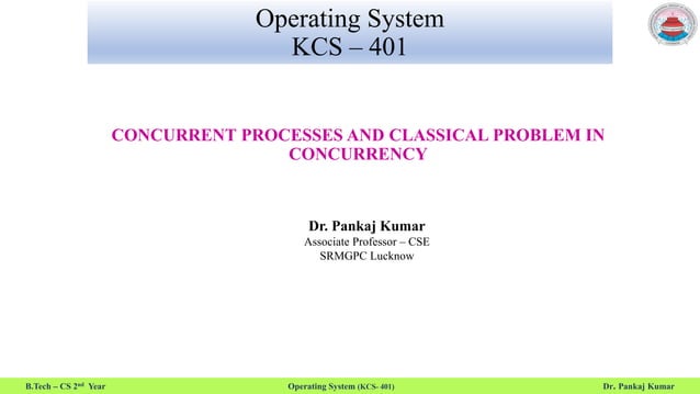 Operating System: Process and synchronization | PDF