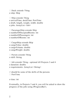 1 Project 2 Introduction - the SeaPort Project seri.docx | Programming ...