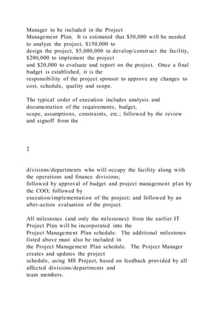 1 Project Management Plan Disclaimer The inform | DOCX | Civil ...