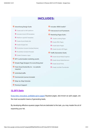 PowerSuite 2.0 Review 2023 Full OTO Details | PDF