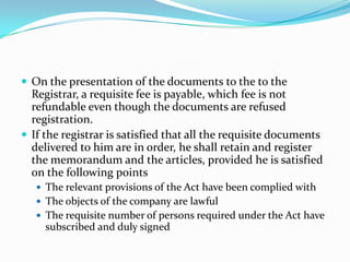 1 promotion & incorporation of a company | PPTX