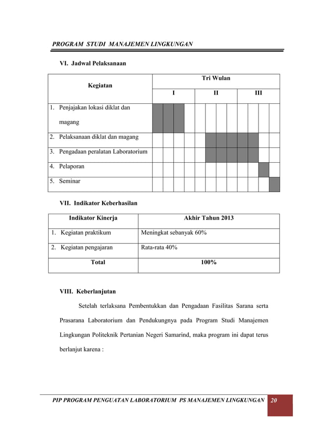 proposal penguatan lab k3 dan kesling ps ml politani | PDF