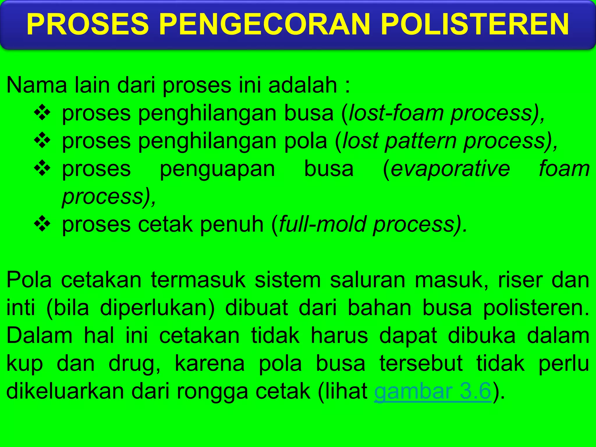 proses pengecoran logam | PPTX