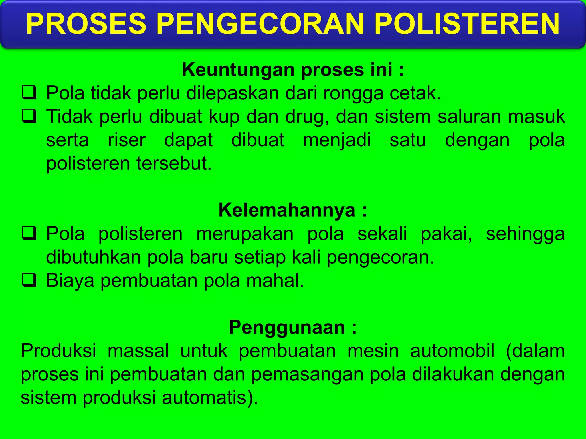 proses pengecoran logam | PPTX