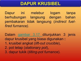 proses pengecoran logam ii | PPTX