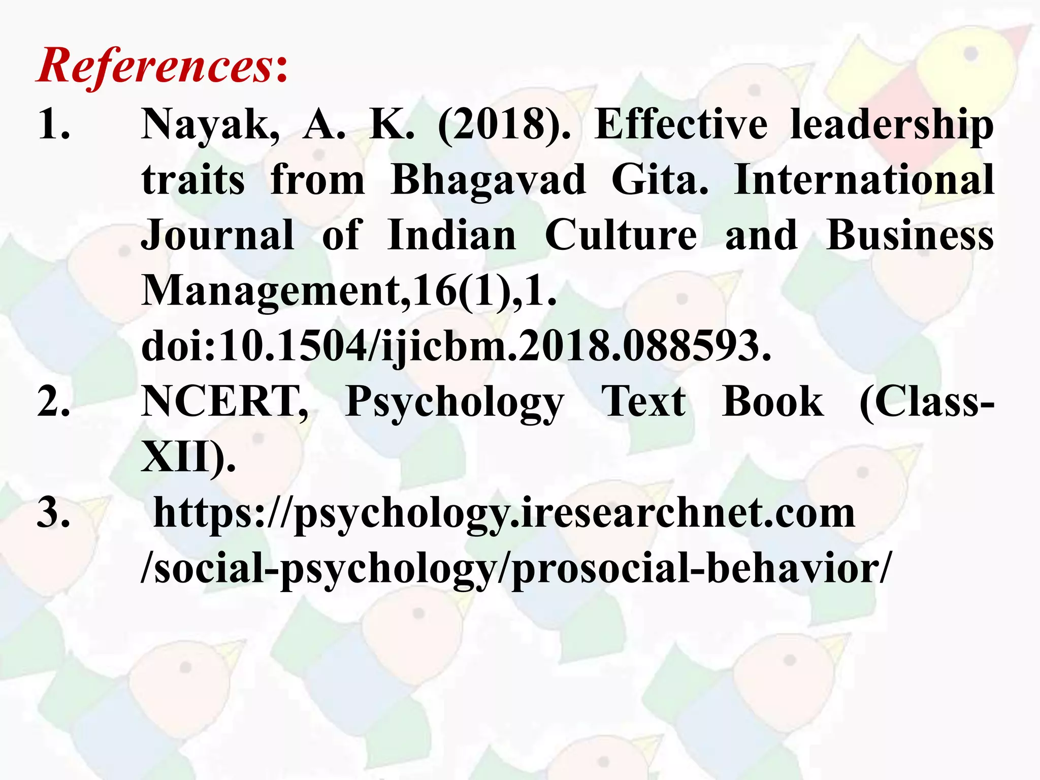prosocial behaviour meaning nature and characteristics | PPT
