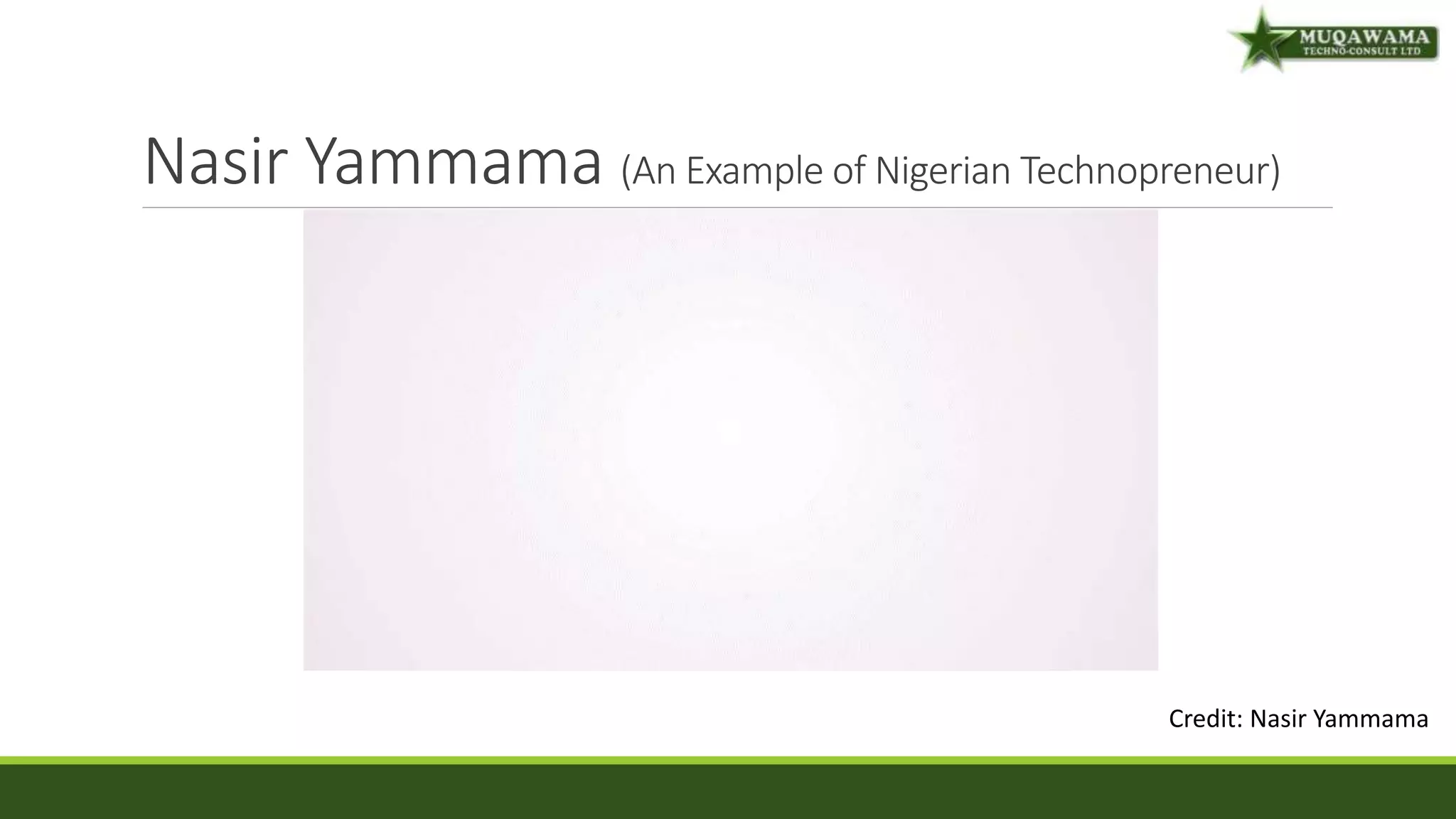 Prospects of Technopreneur in Nigeria | PPTX