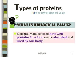 Sec 3 F&N: Proteins (Part 1: Nutrients and Health) | PPT