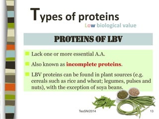 Sec 3 F&N: Proteins (Part 1: Nutrients and Health) | PPT