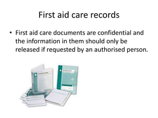 1 provide first aid introduction to first aid | PPT