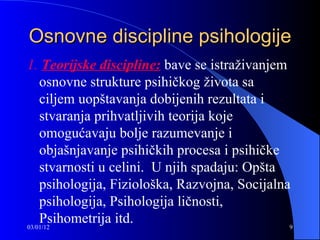 1 psihologija kao nauka | PPT
