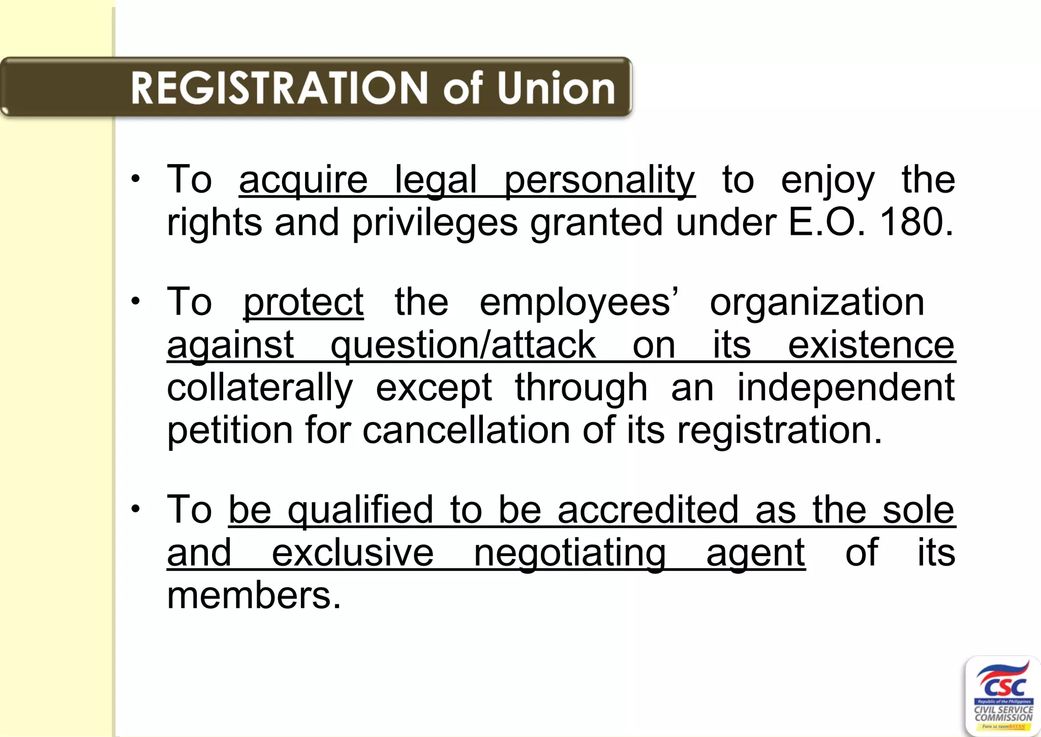 Public Sector Union (Principles and Benefits) | PPT