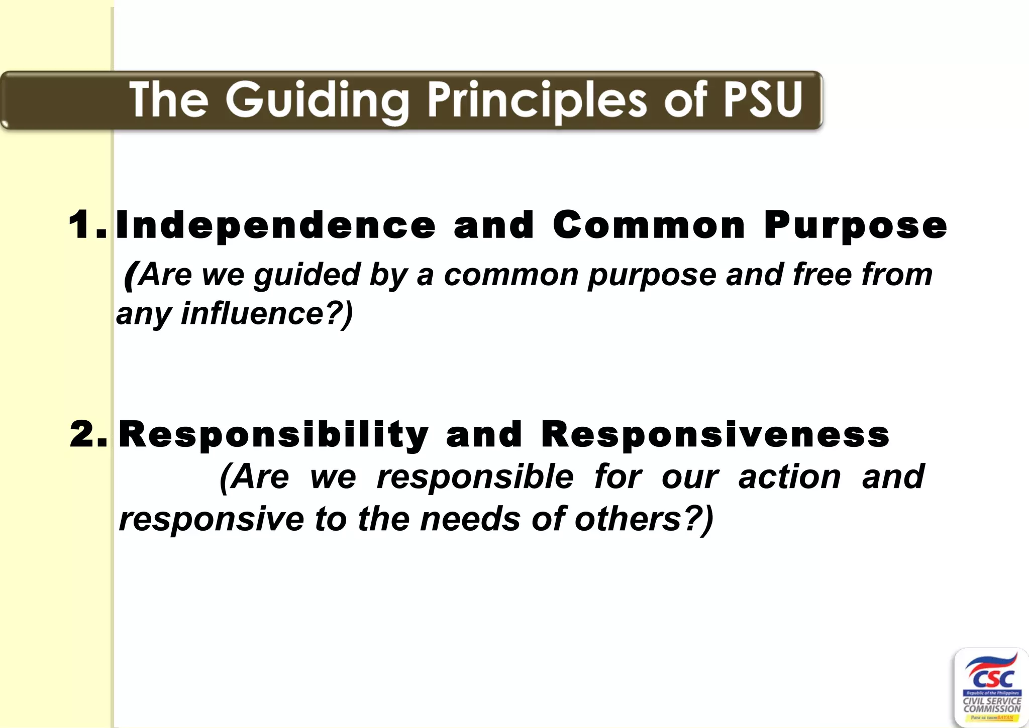 Public Sector Union (Principles and Benefits) | PPT