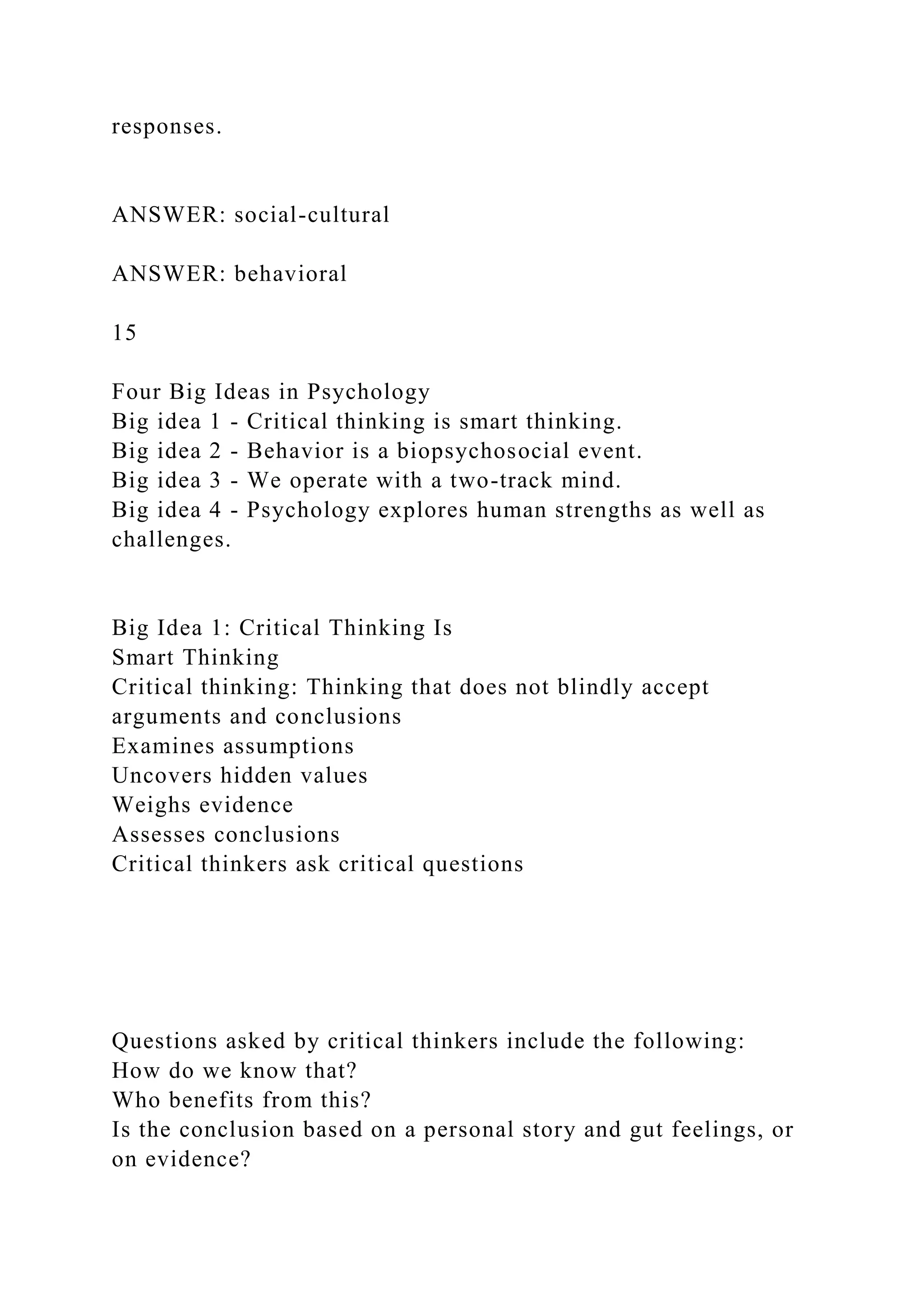 1Psychology’s Roots, Big Ideas, and Critical Thinking Tools.docx ...