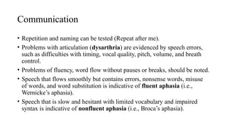 Physical therapy examination for Neurological conditions.pptx