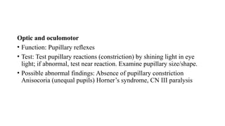 Physical therapy examination for Neurological conditions.pptx