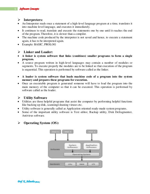 Software Concepts Notes