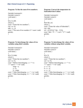 1 puc programming using c++ | PDF