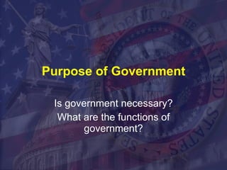 1 Purpose Of Government | PPT