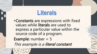 23-24Quarter One-COMPUTER 10-Literals.pptx
