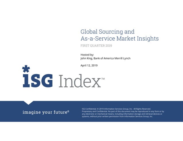 1Q19 EMEA ISG Index™ | PPT