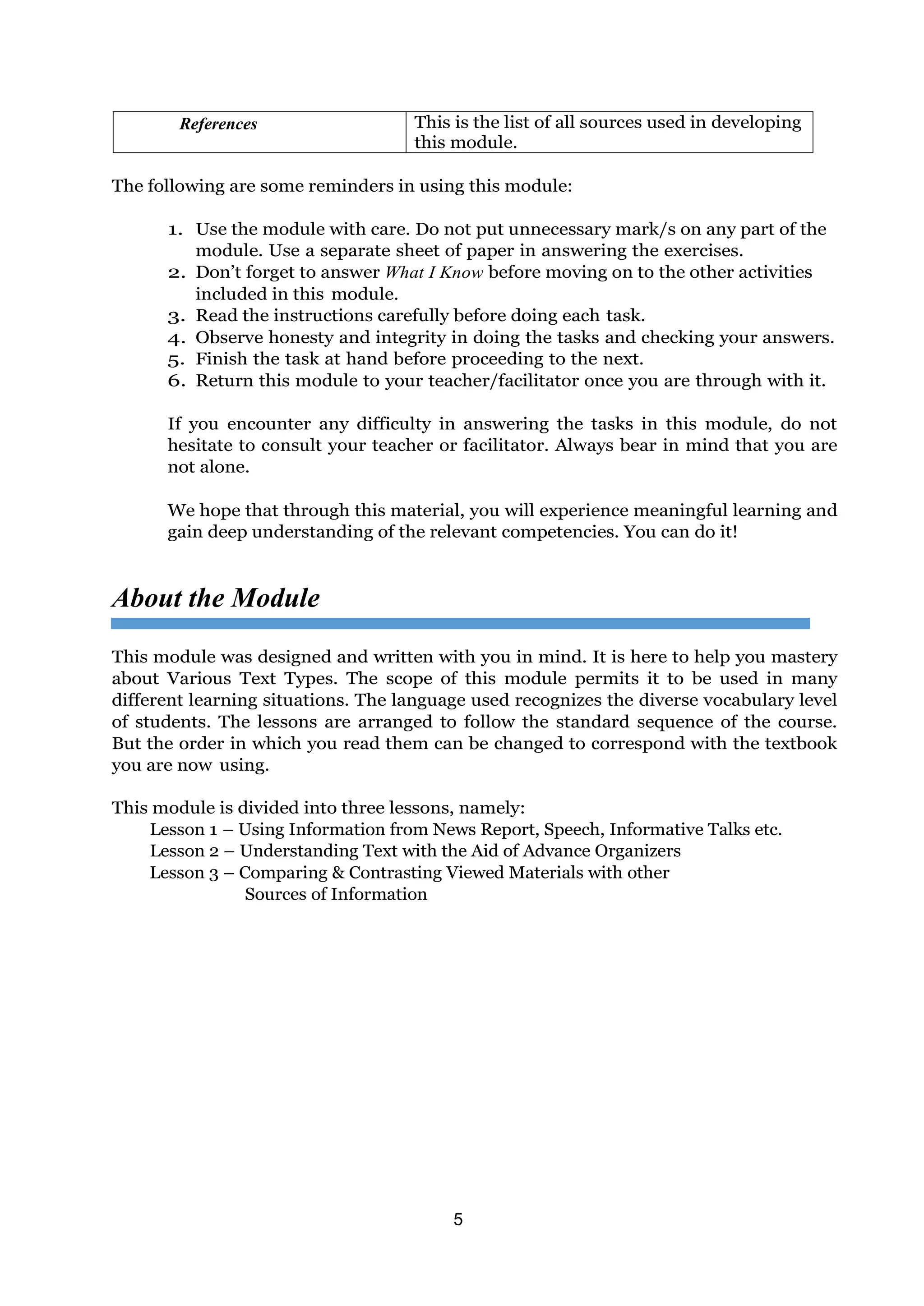 First Quarter module in English.pdf modules | PDF