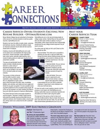 1Q2010 Career Connections Newsletter | PDF