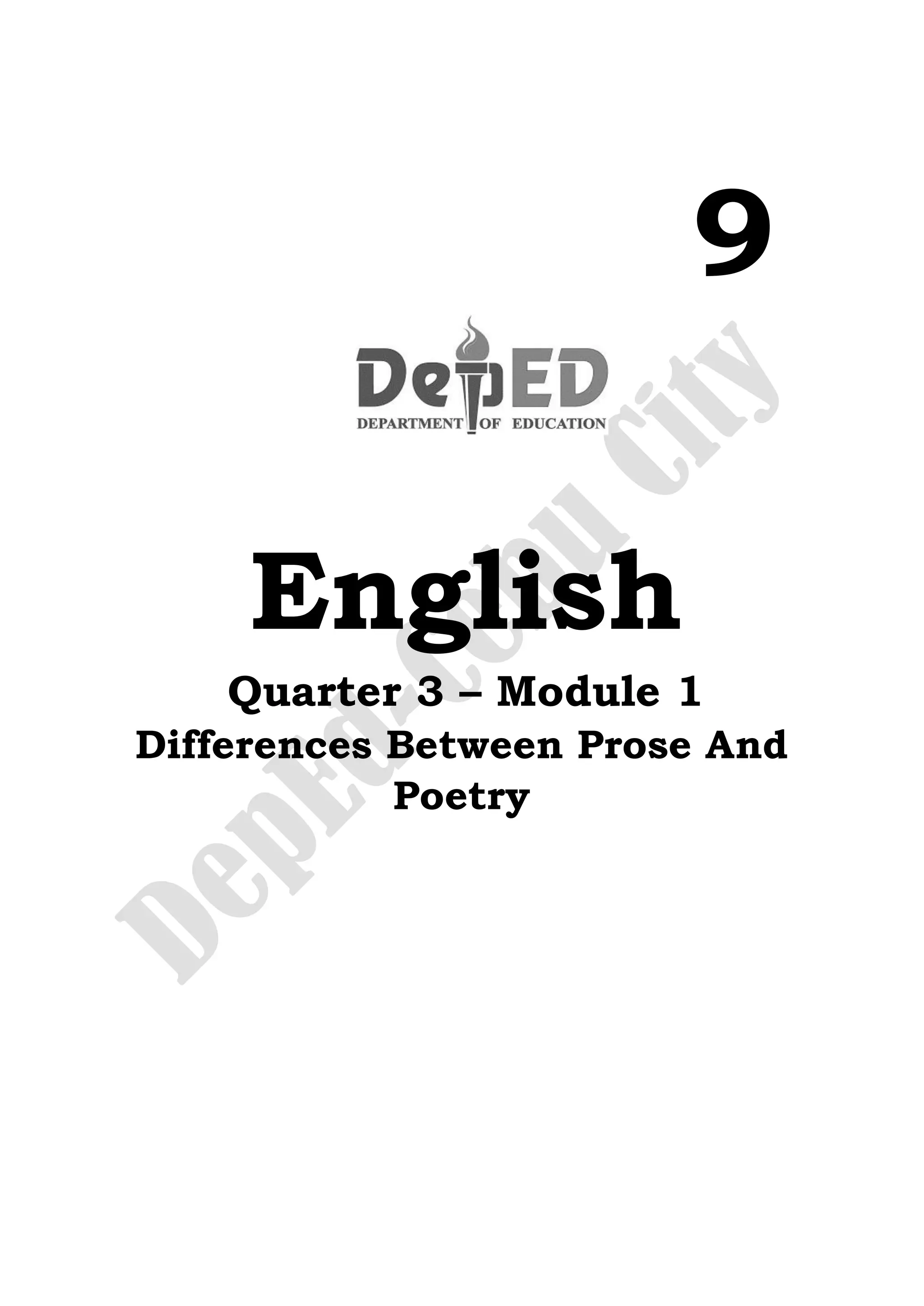 1_Q3 ENGLISH 9 learners module and activity worksheetpdf | PDF