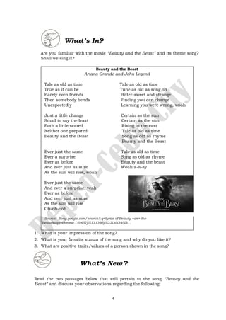 1_Q3 ENGLISH 9 learners module and activity worksheetpdf | PDF