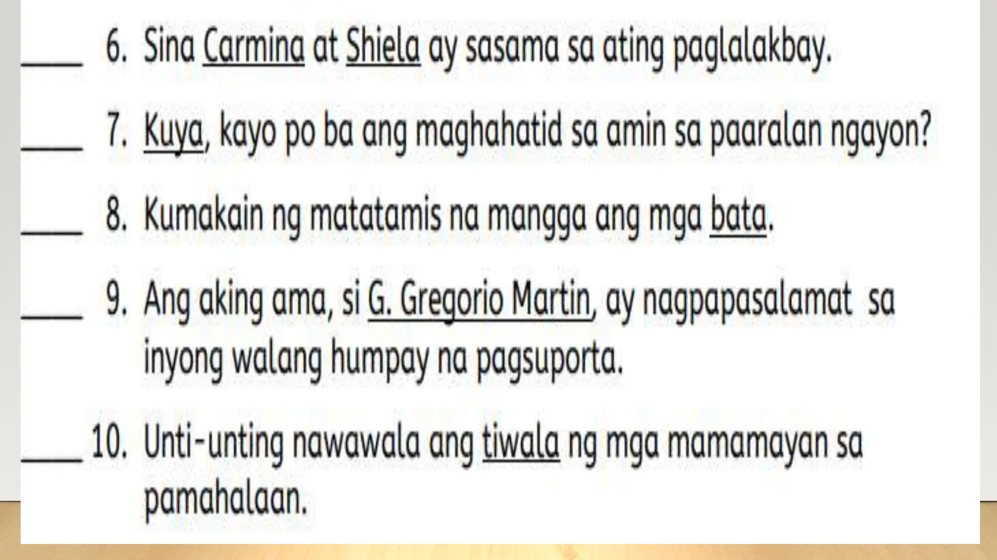 GAMIT NG PANGALAN.pptx sa pangungusap at kung ano ang kahalagahan nito ...