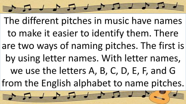 1Q_PITCHES in music its meaning and explanation | PPTX | Music ...