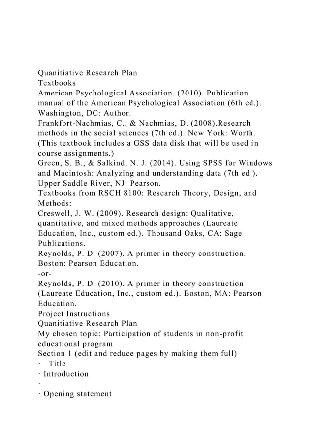 1Quantitative Research Plan (Draft)ByID # A00355270.docx | Secondary ...